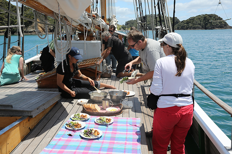 Tall Ship R Tucker Thompson, Bay of Islands, New Zealand